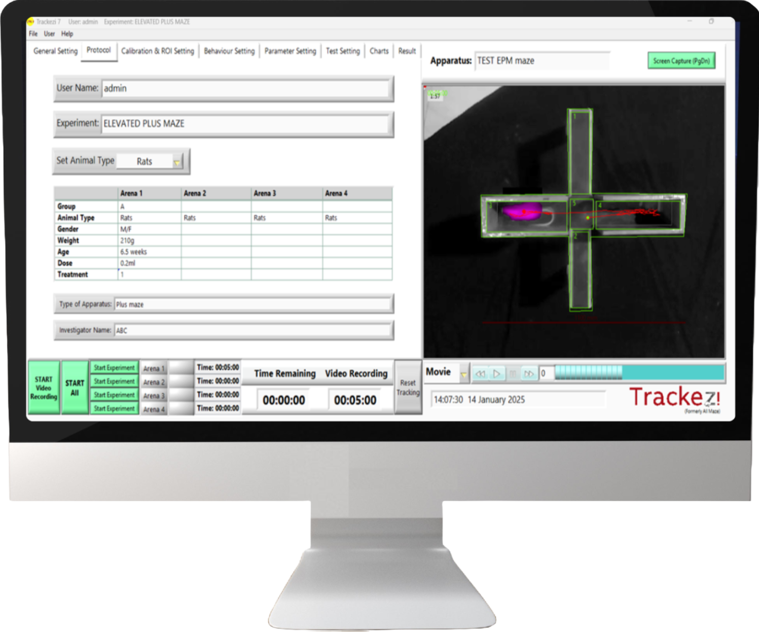 Orchid Scientific - Trackezi Video Tracking Software | All Maze video ...